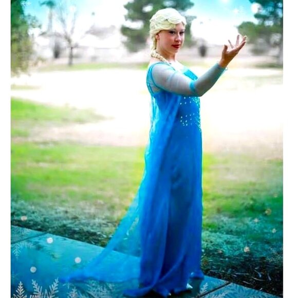 Dresses | Elsa Ice Castle Costume Frozen | Poshmark